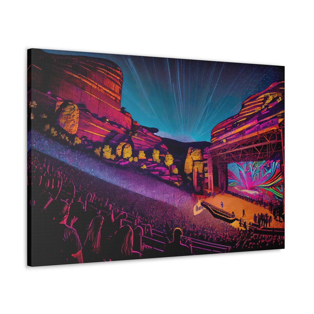 Red Rocks Park & Amphitheatre Canvas Wall Art, Morrison Colorado ...