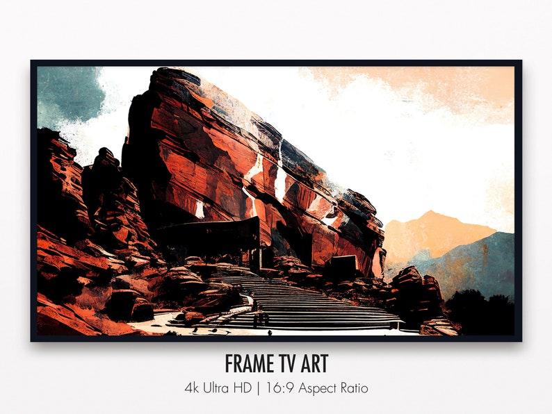 Red Rocks Park & Amphitheatre Wall Art, Morrison Colorado Horizontal ...