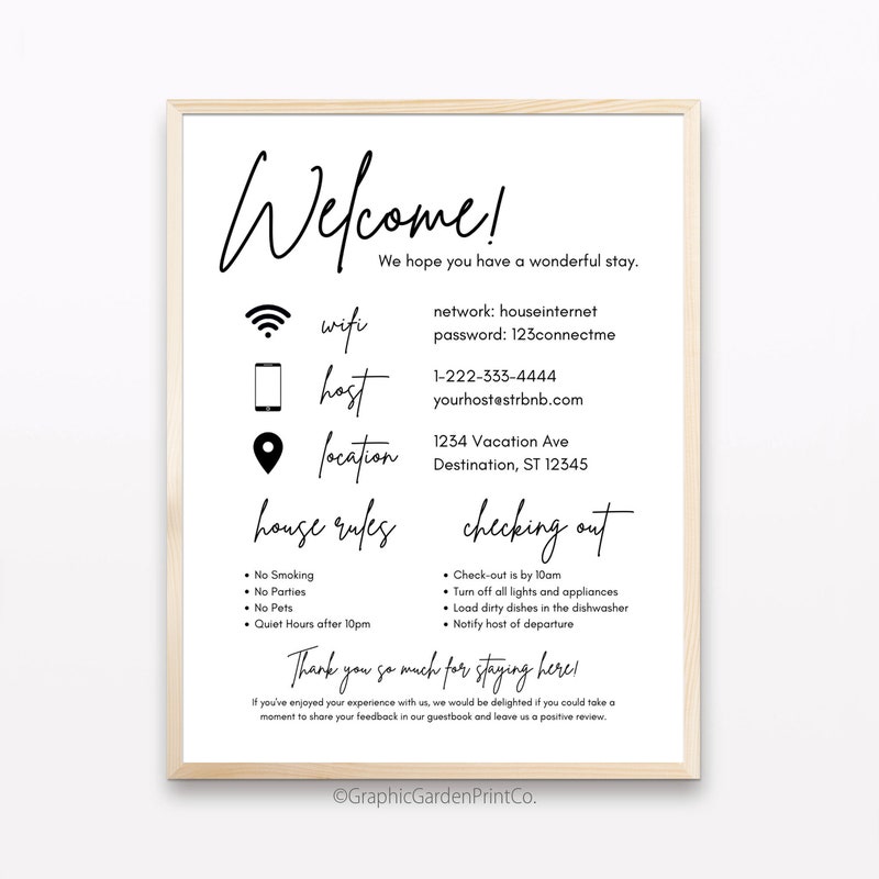 Hotel welcome letter - Etsy México