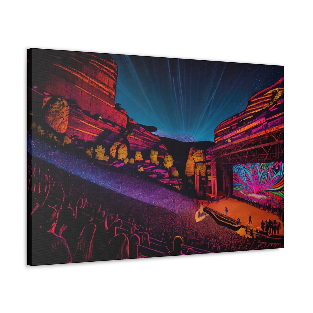 Red Rocks Park & Amphitheatre Canvas Wall Art, Morrison Colorado ...