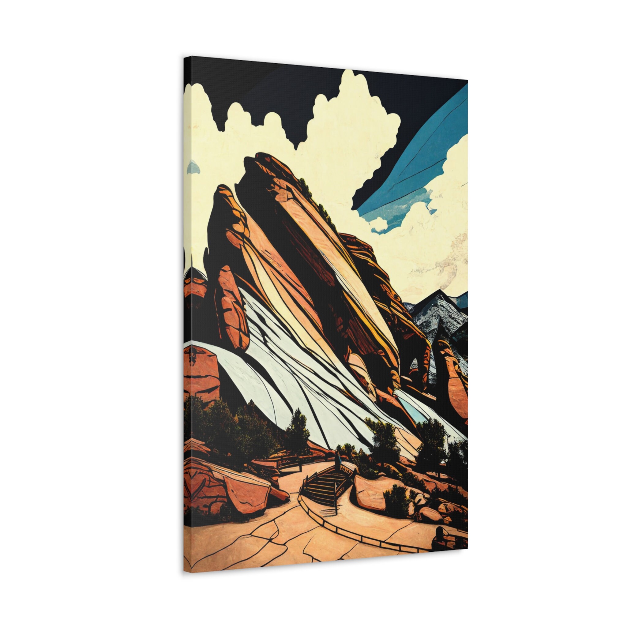 Red Rocks Park & Amphitheatre Canvas Wall Art, Morrison Colorado ...