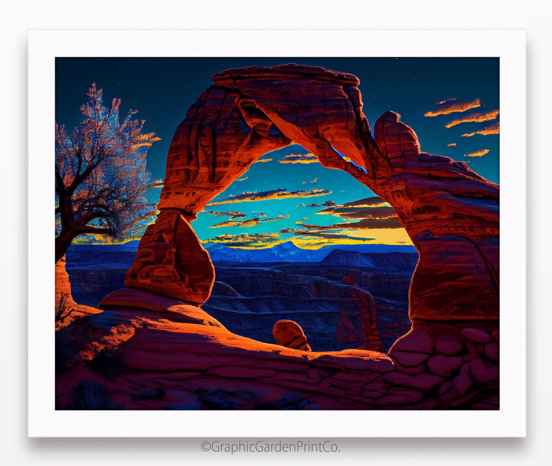 Arches National Park Wall Art, Utah Horizontal Printable, Moab Instant ...
