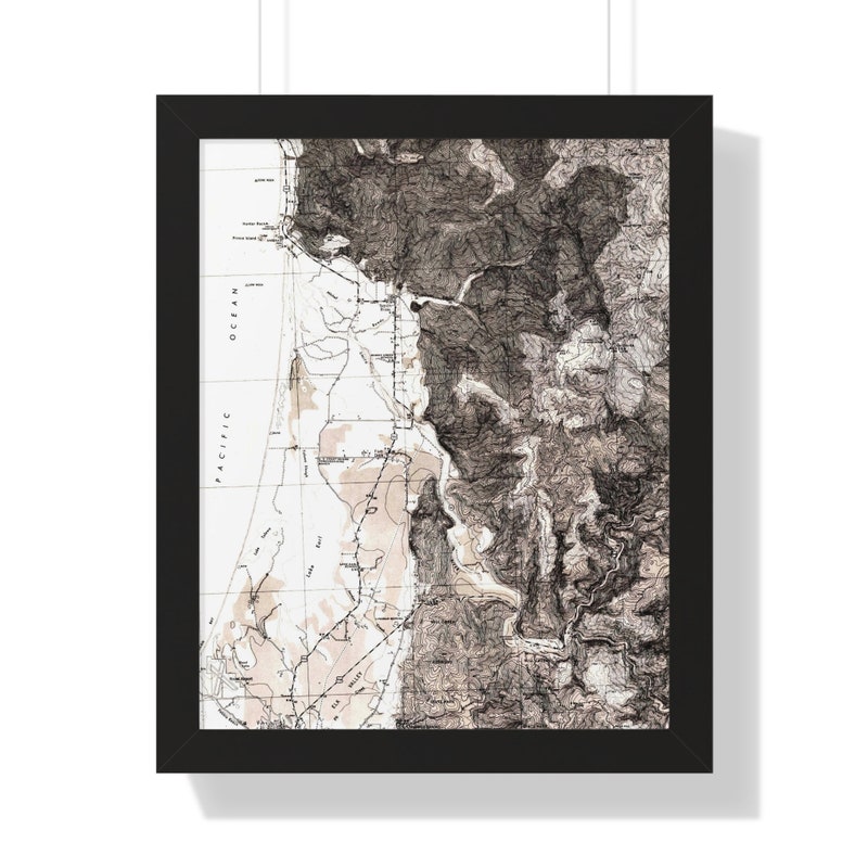 Framed California Map - Etsy