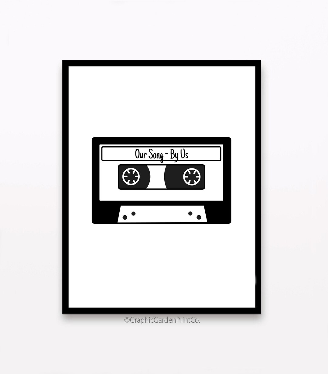 Our Song Editable Poster, Customizable Favorite Music Print, Retro ...