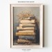 Fall Books Vintage Oil Painting Autumn Printable Academia Wall Art ...