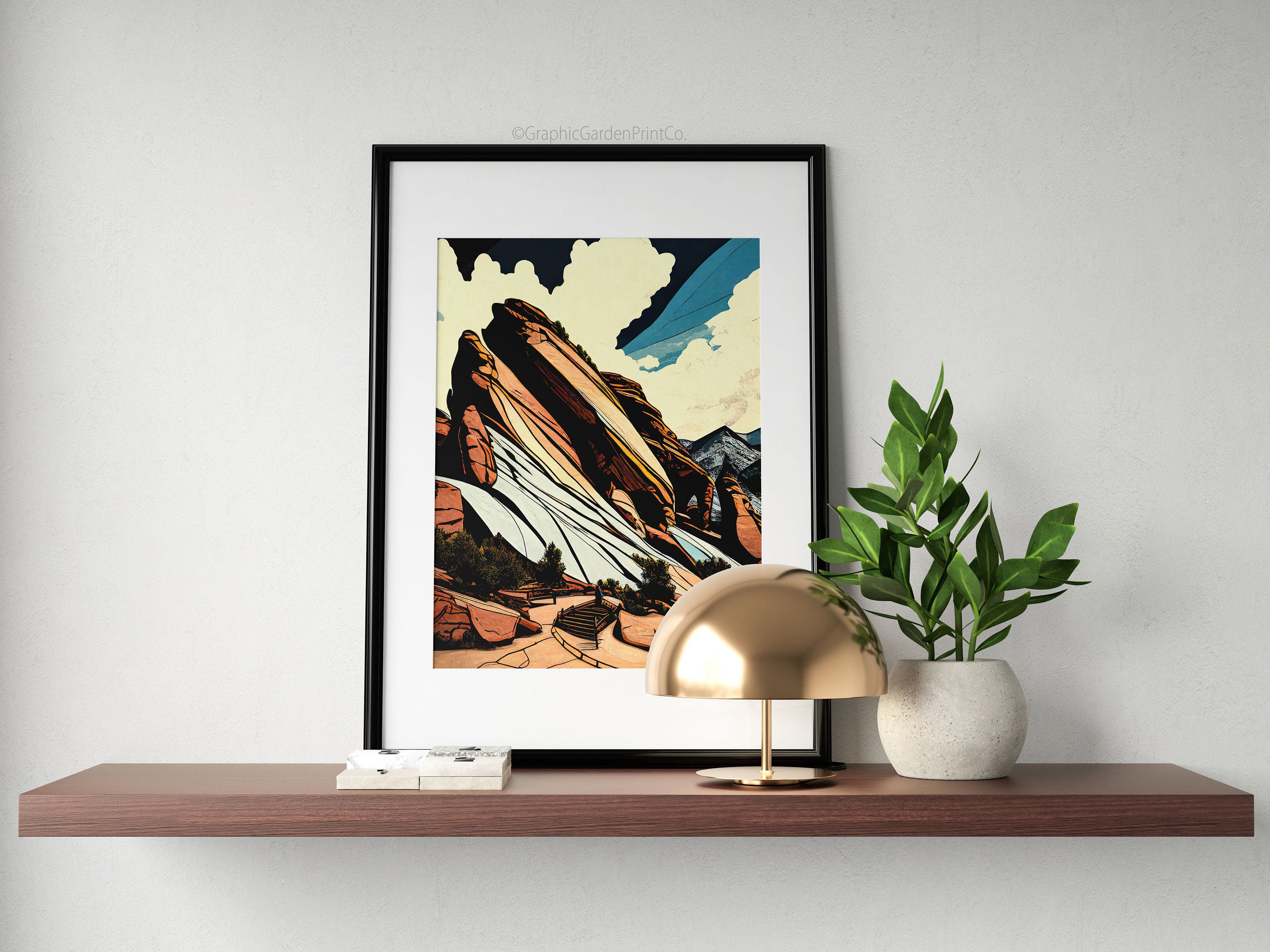 Red Rocks Park & Amphitheatre Canvas Wall Art, Morrison Colorado ...