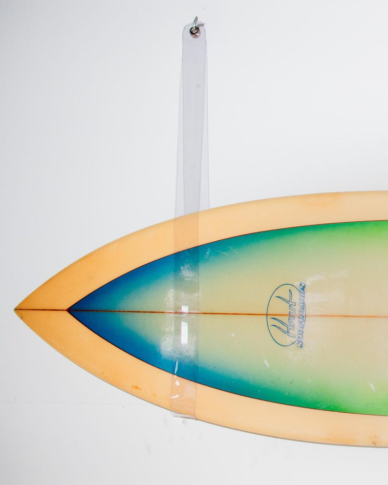 Clear Surfboard Hanging Straps - Longboard Surfboard Wall Mounting ...