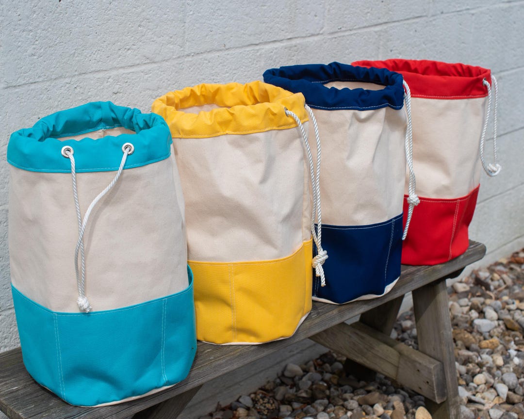 Handcrafted Canvas Bag Made With Natural Duck Canvas and Sunbrella ...