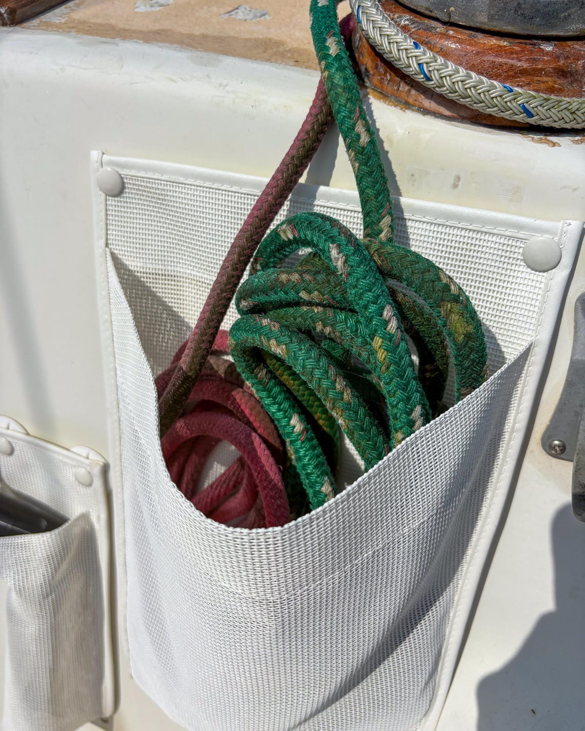Halyard Bag Single Pocket Marine Mesh Gear Storage - Etsy