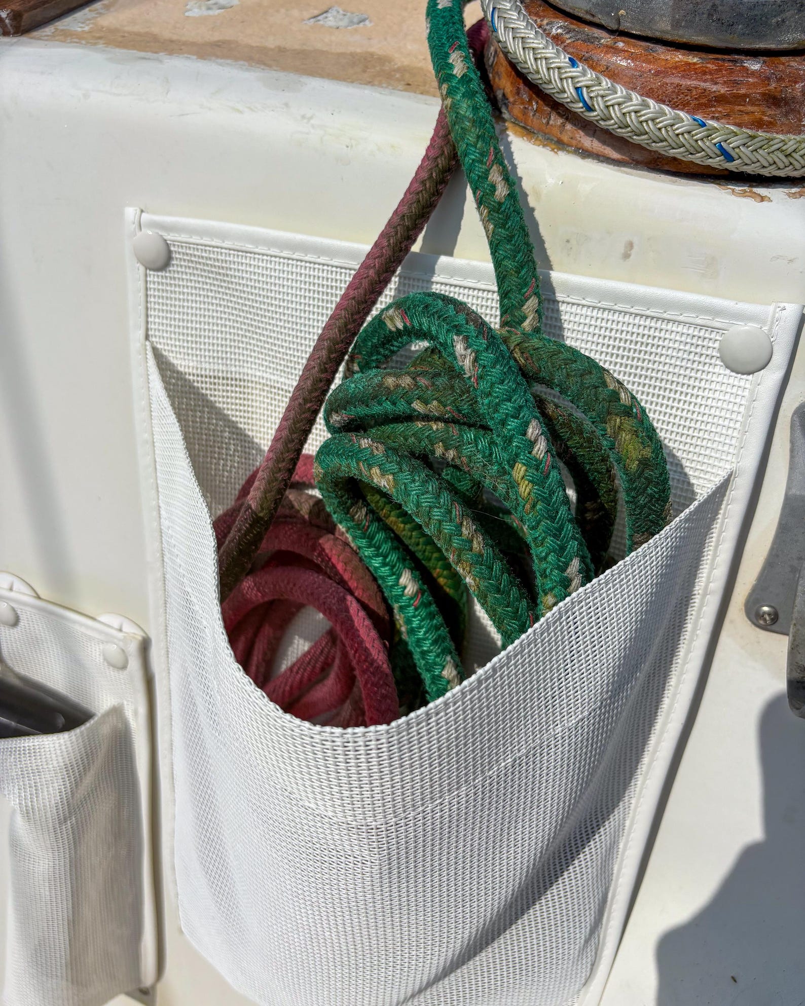 Halyard Bag Single Pocket Marine Mesh Gear Storage - Etsy