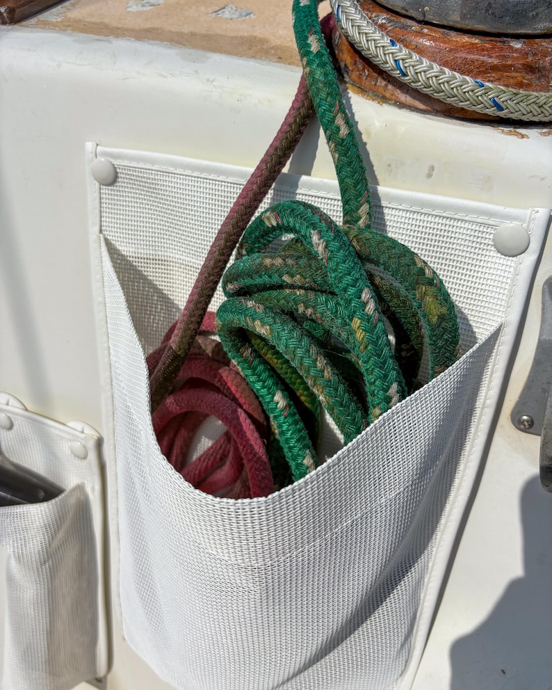 Halyard Bag Single Pocket Marine Mesh Gear Storage - Etsy