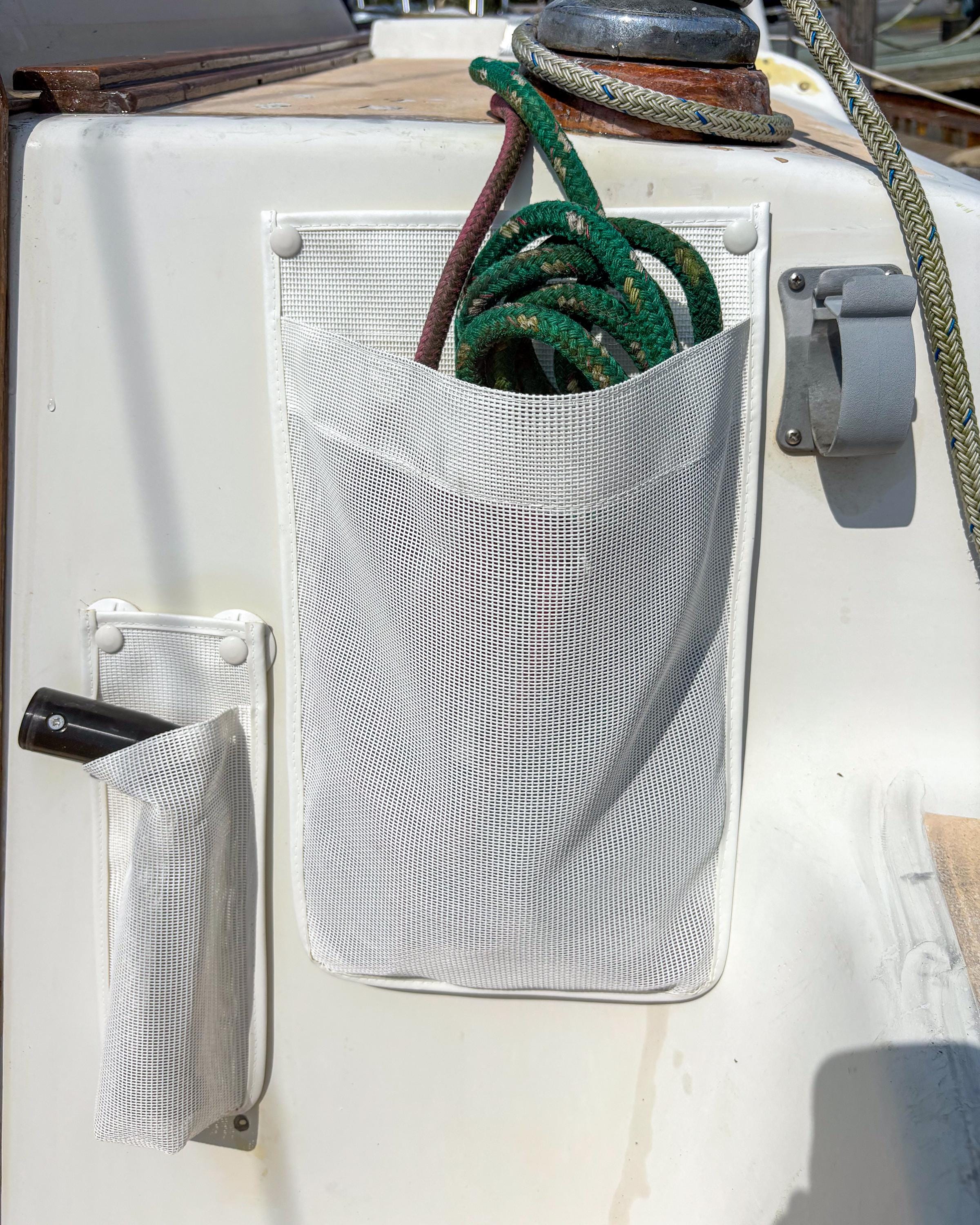 Halyard Bag Single Pocket Marine Mesh Gear Storage - Etsy