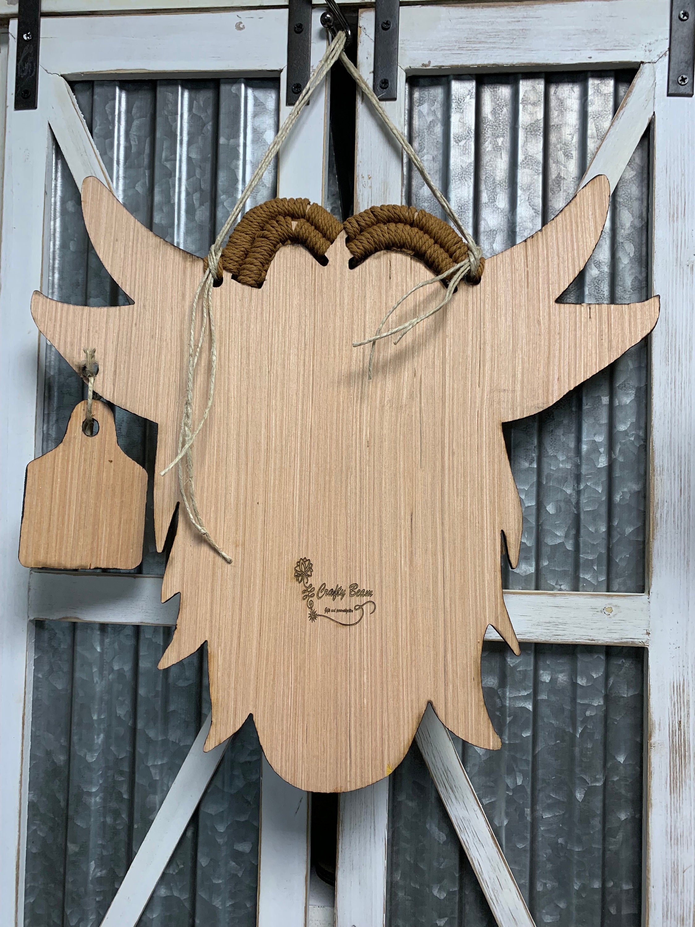 Highland Cow Door Greeter/hanger - Etsy