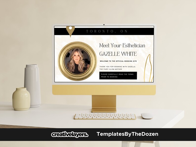 LUXURY ACUITY Template | Minimal, Clean Design, Modern, Gold, White ...