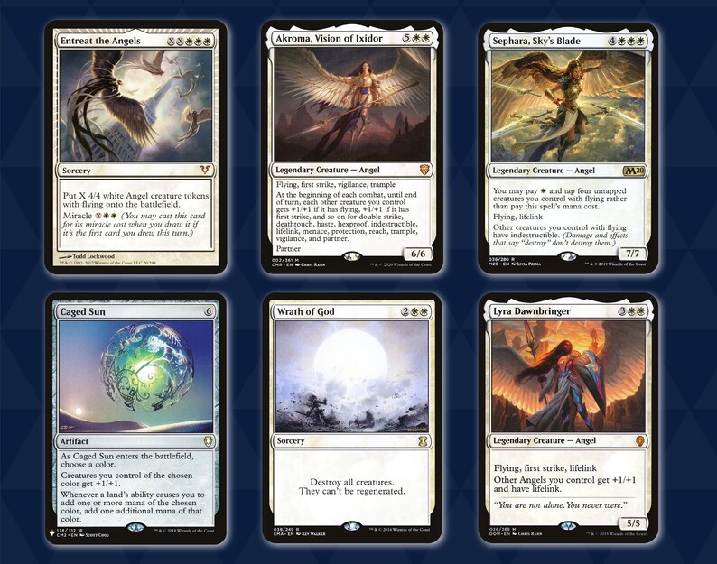 Giada, Font of Hope Custom Commander Angel Tribal Deck. 100 Card Deck ...