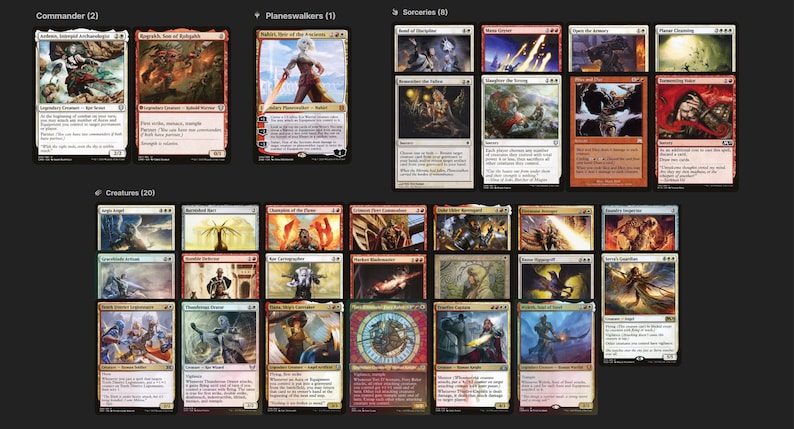 Custom Partner Deck. Rograkh, Son of Rohgahh and Ardenn, Intrepid ...