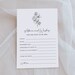 Advice and Wishes for the Future Mrs. Template Card, Minimalist Modern ...
