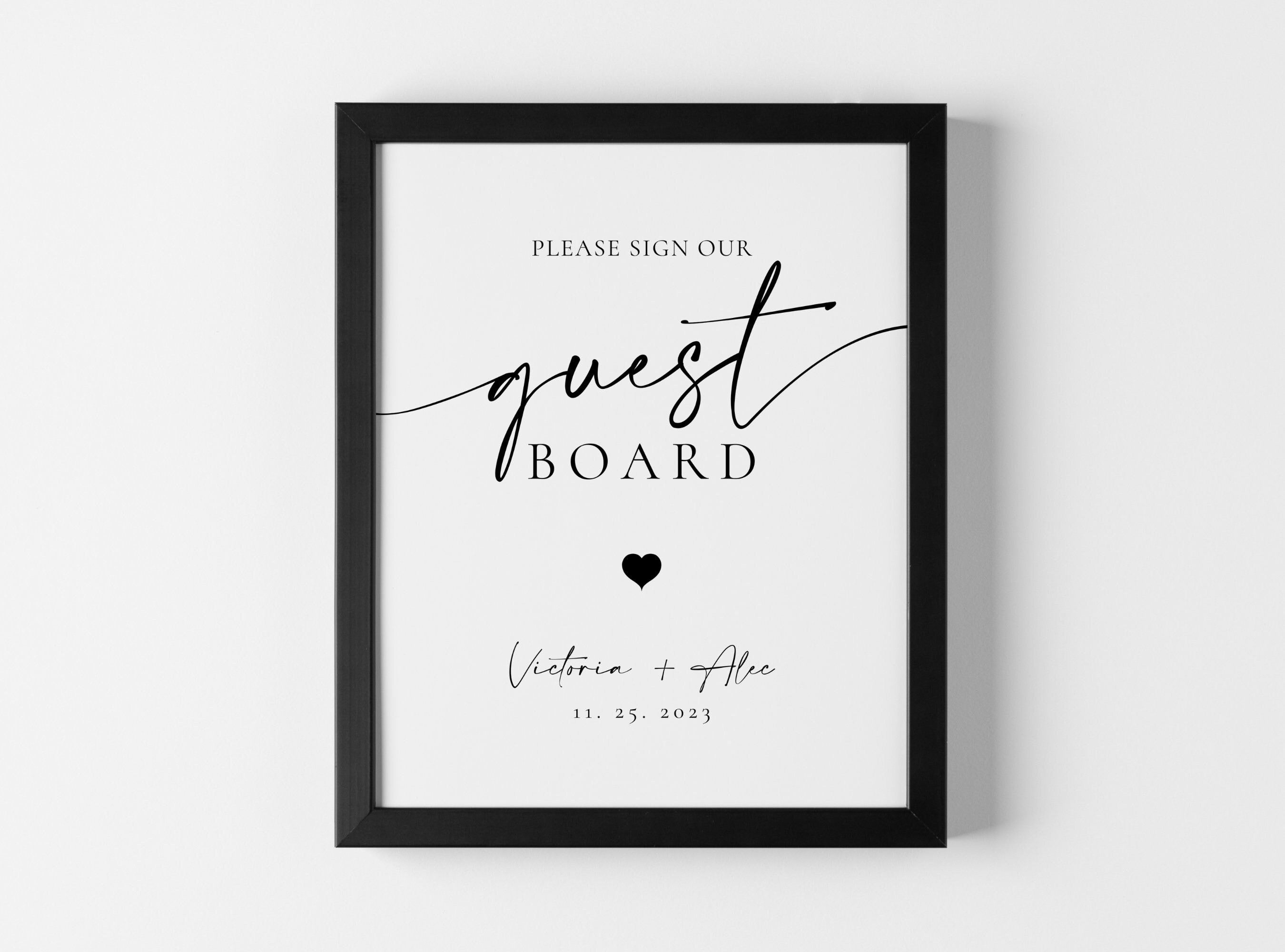 Wedding Guest Board Sign, Guest Book Alternative, Please Sign Our Guest ...