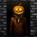 The Pumpkin Man, Halloween Digital Print, Headless Horseman Portrait ...