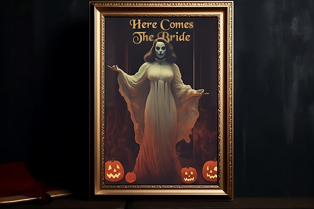 Ghost Bride Digital Print, Gothic Victorian Print, Dark Academia, Ghost ...