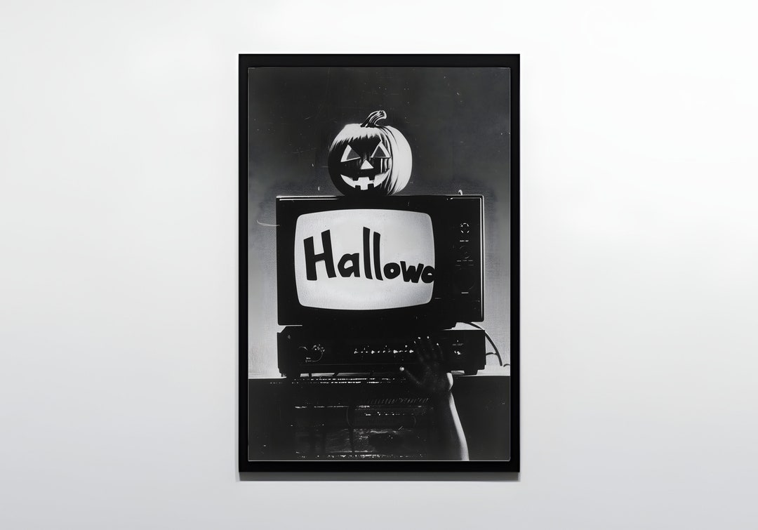 Analog Horror Digital Print, Happy Halloween, Autumn Gothic Digital ...