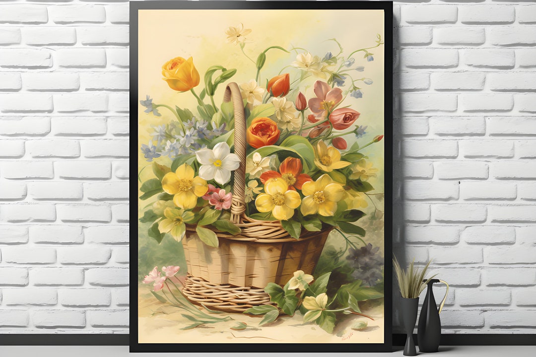 Spring Flowers Print | Living Room Decor | Downloadable PRINTABLE ...