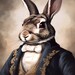 Victorian Rabbit Print | Living Room Decor | Vintageartrealm ...