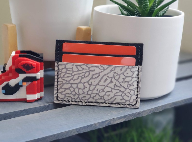 Handmade Nike/air Jordan Sneaker Inspired Elephant Black Cement Card ...