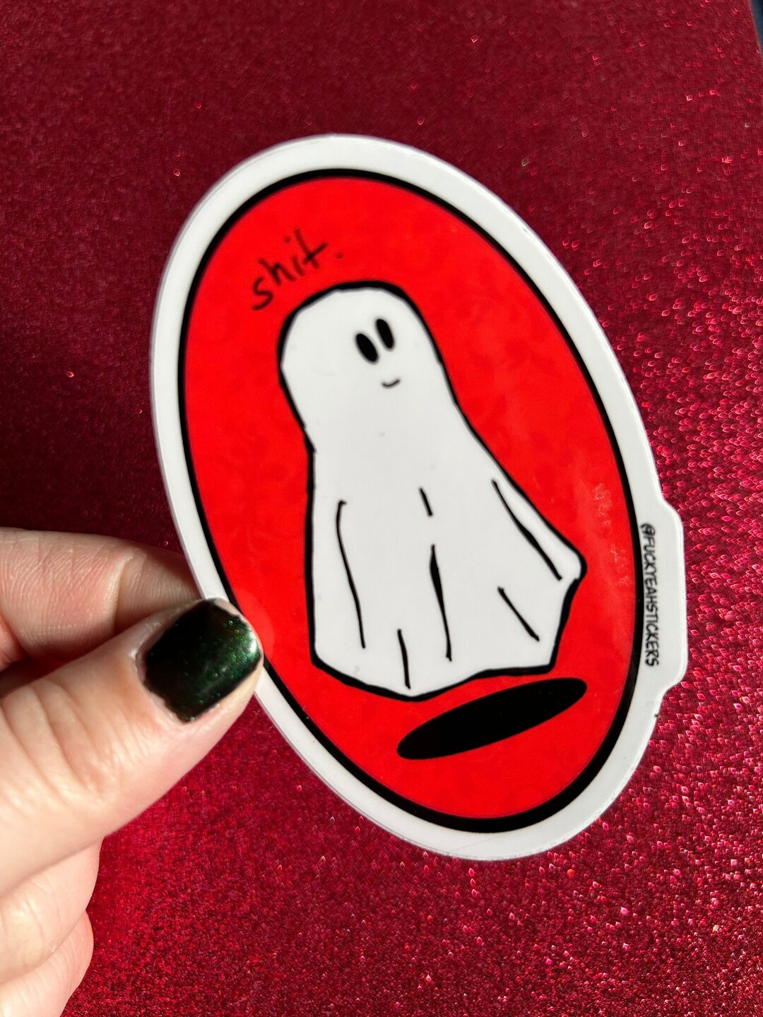 George the Profanity Ghost Multiple Colors Sticker Vinyl Laptop, Water ...