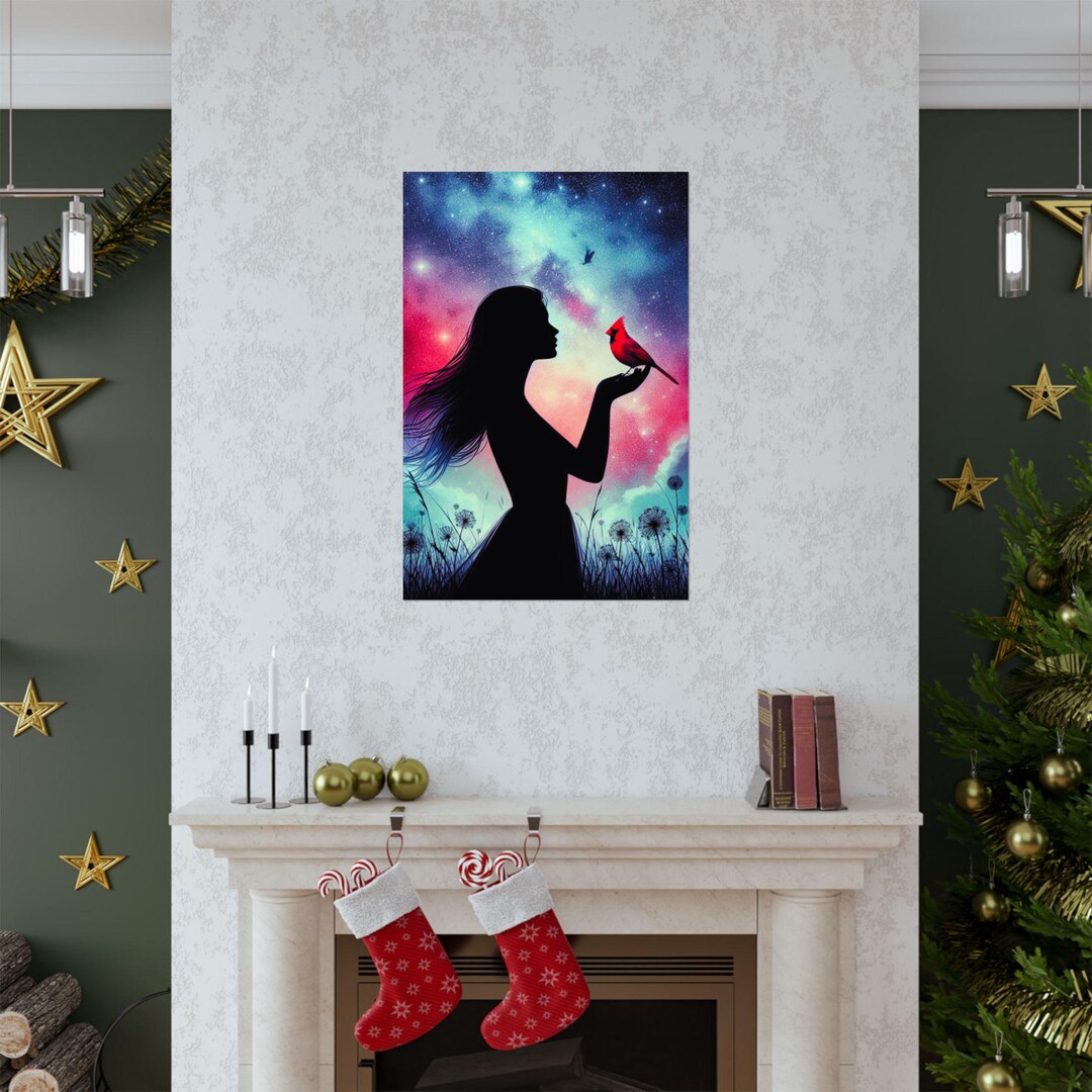 Celestial Poster Matte Vertical | Red Cardinal | Messages From Heaven ...