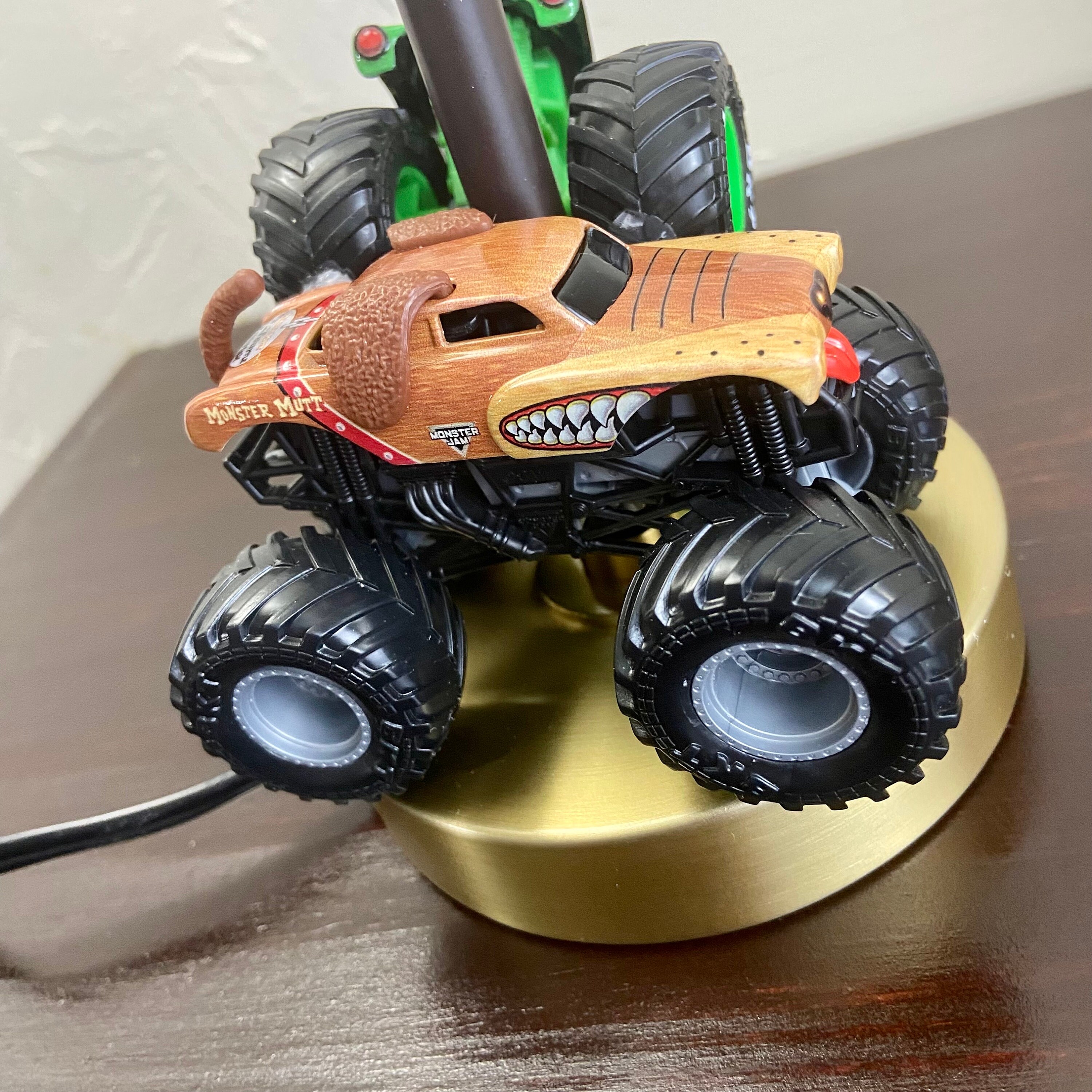 Monster Mutt and Grave Digger, Custom Lamp, Monster Truck Lamp - Etsy