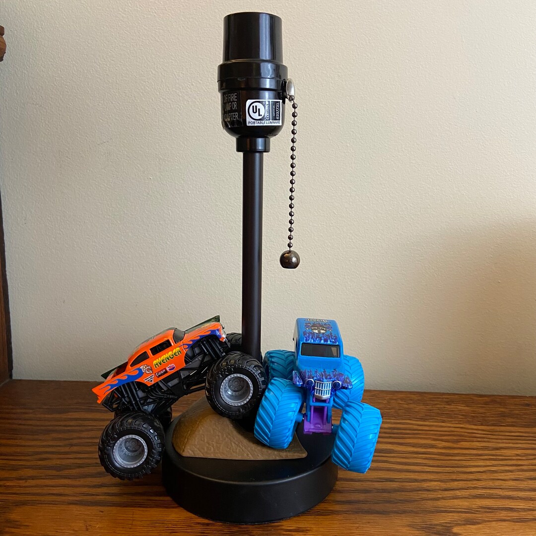 Avenger and Son Uva Grave Digger, Monster Truck Lamp, Bedroom Lighting ...