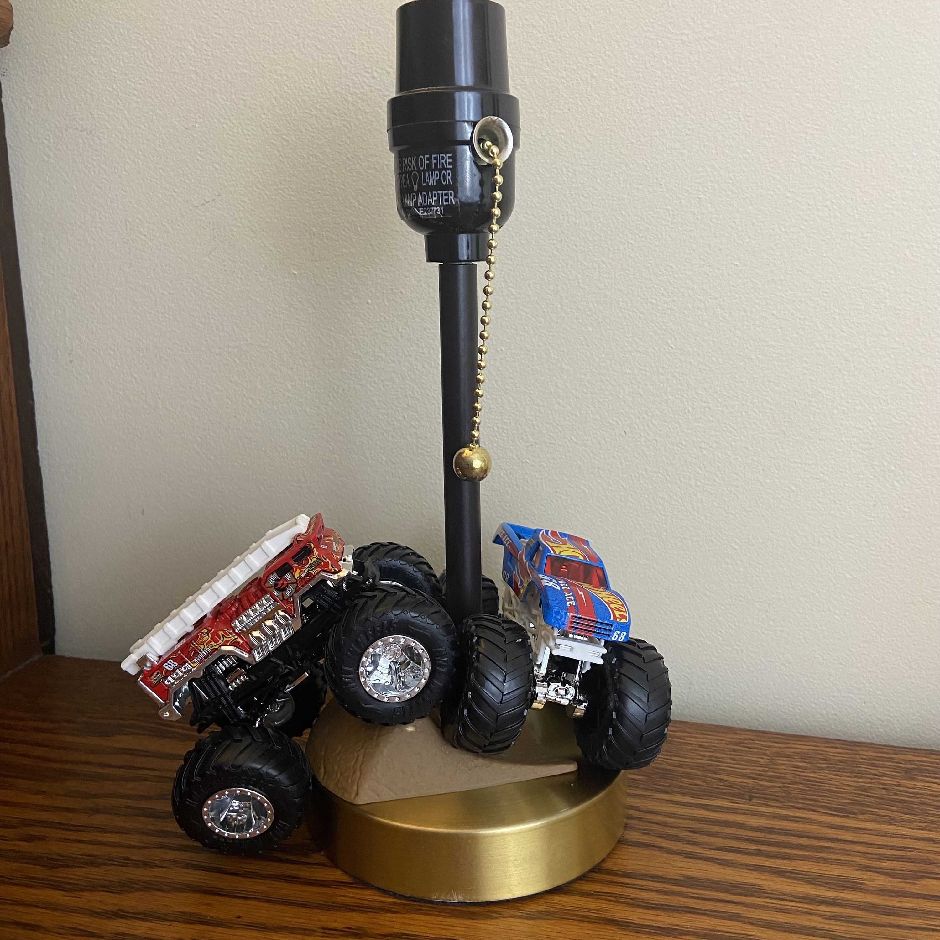 5 Alarm Firetruck and Race Ace, Monster Truck Lamp, Bedroom Lighting ...
