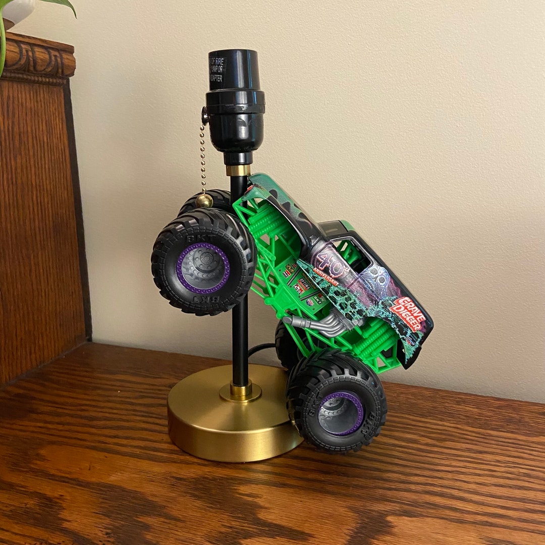 Monster Truck Lamp, Grave Digger, 40th Anniversary - Etsy