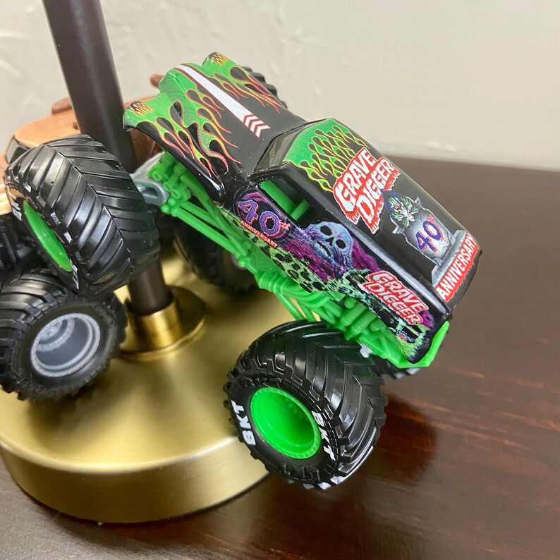 Monster Mutt and Grave Digger, Custom Lamp, Monster Truck Lamp - Etsy