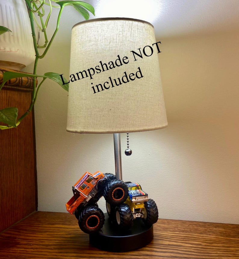 Big Foot and Semi Truck, Monster Truck Lamp, Bedroom Lighting Fixtures ...