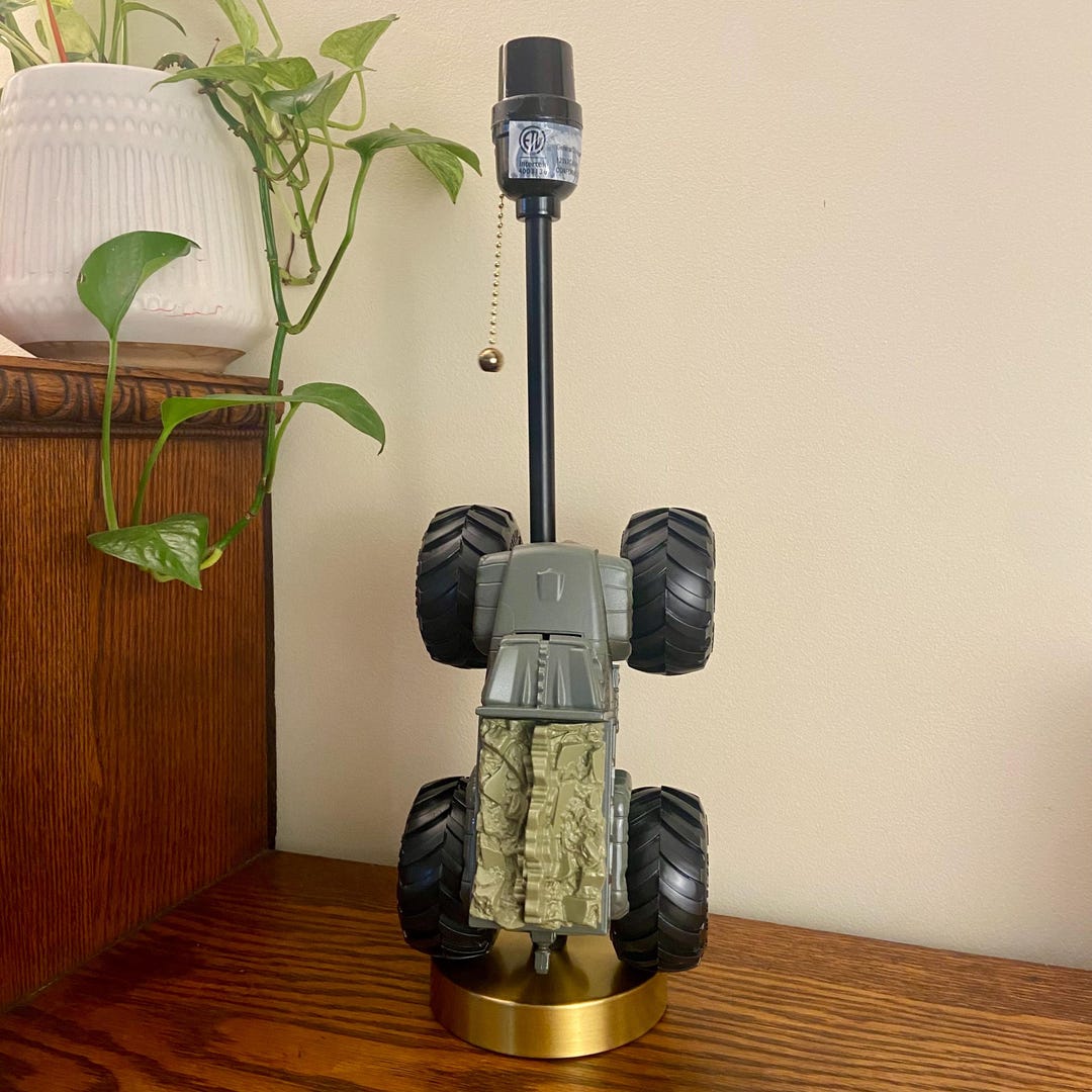 Godzilla, Monster Truck Lamp, Bedroom Lighting Fixtures, Bedside Light ...