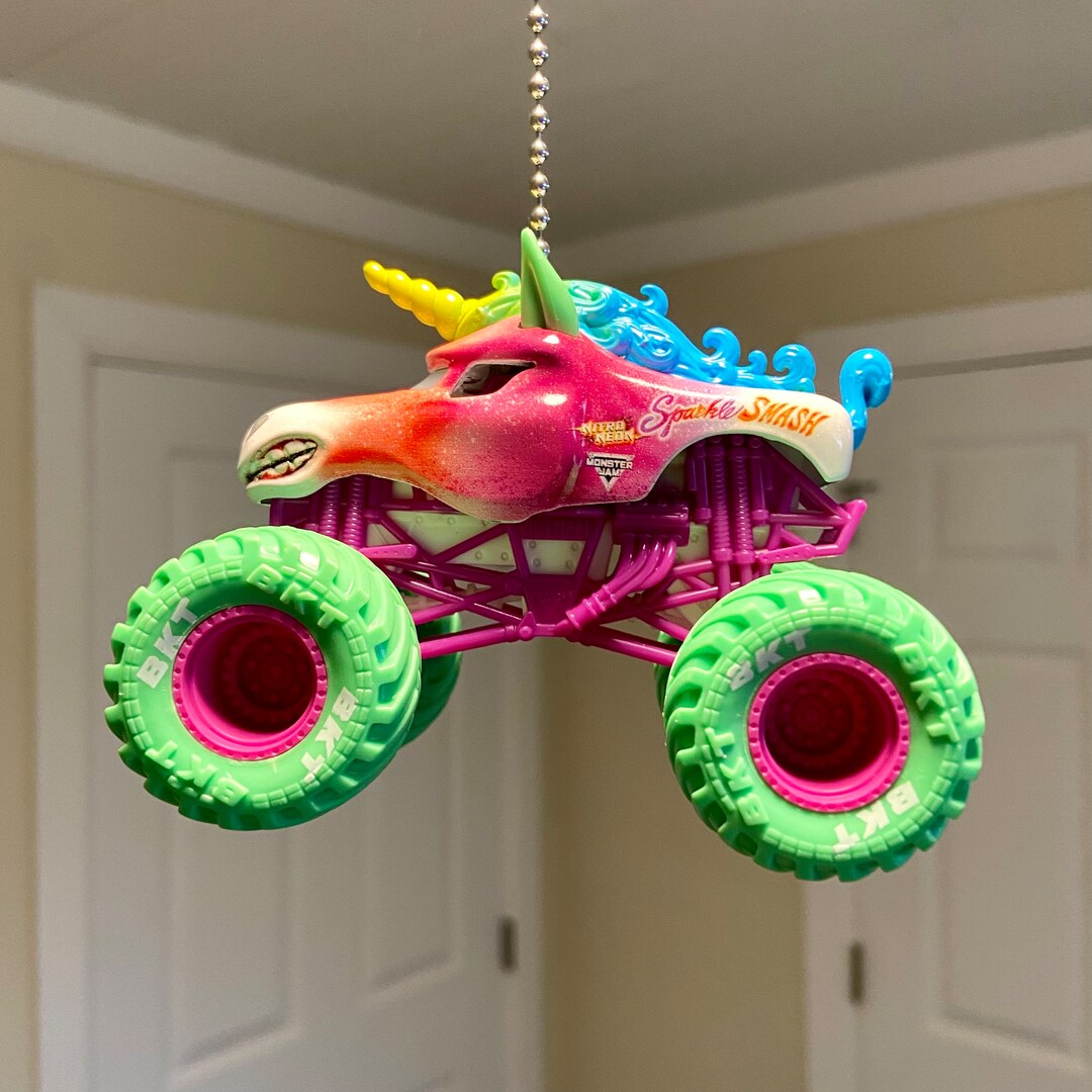 Sparkle Smash, Fan Pull, Light Chain Pull, Monster Truck - Etsy