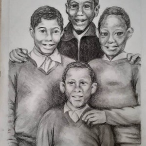 Pencil Rendition of Family Photos - Etsy