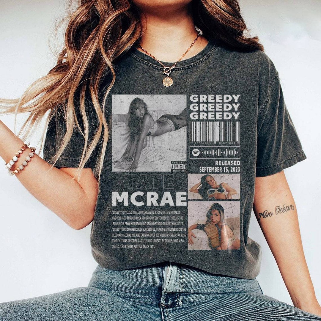 Tate Mcrae Music Comfort Colors Shirt Tate Mcrae Greedy Album - Etsy