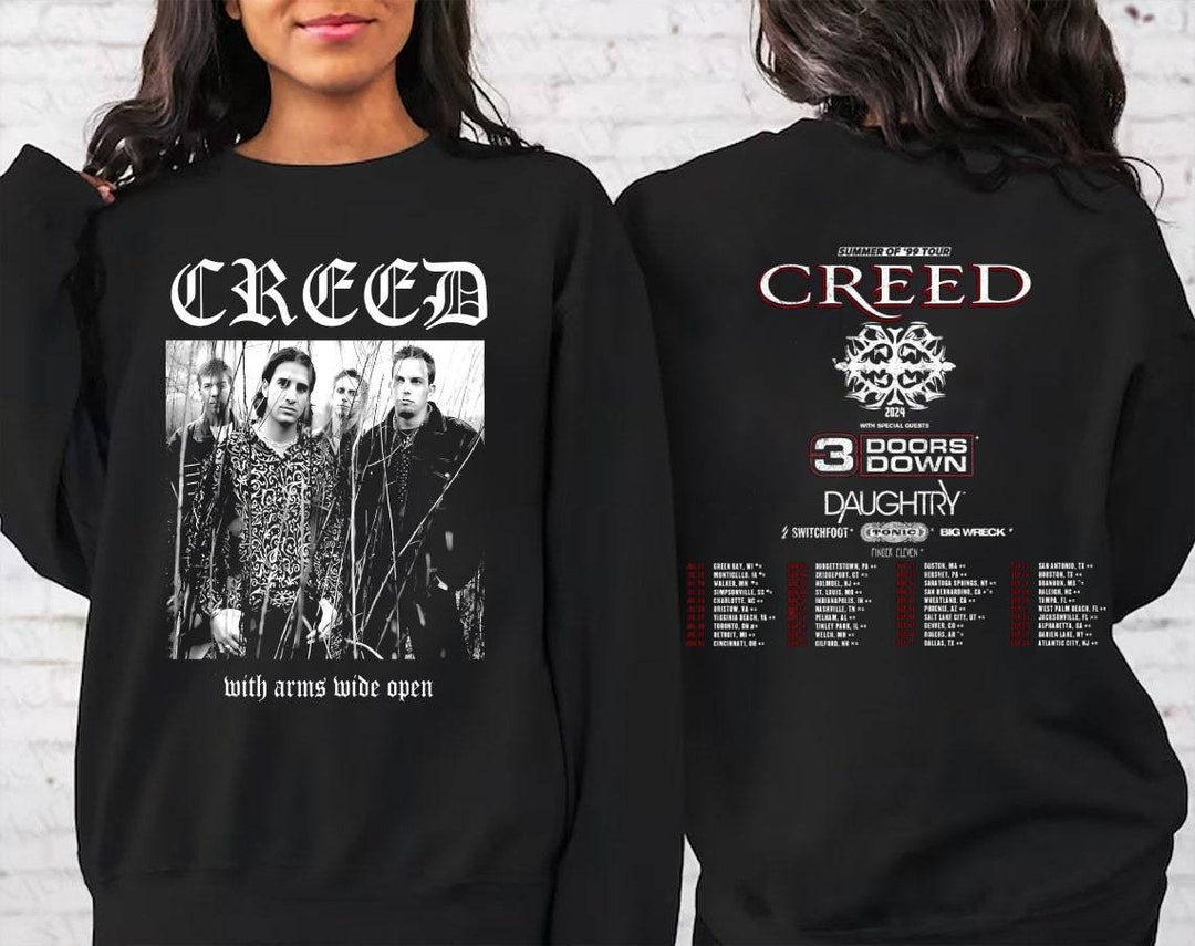 Retro Creed Band Shirt Creed Band Tour Shirt Vintage Graphic - Etsy