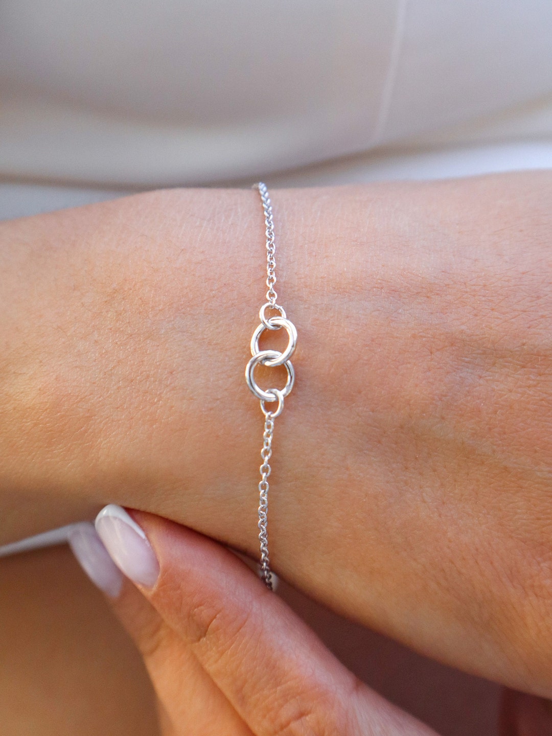 Sterling Silver Friendship Bracelet Gift for Friend Best Friend Gift ...