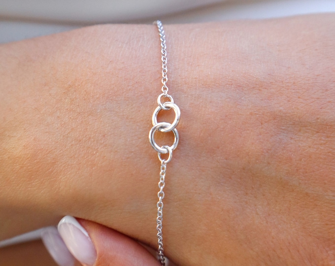 Sterling Silver Friendship Bracelet Gift for Friend Best Friend Gift ...