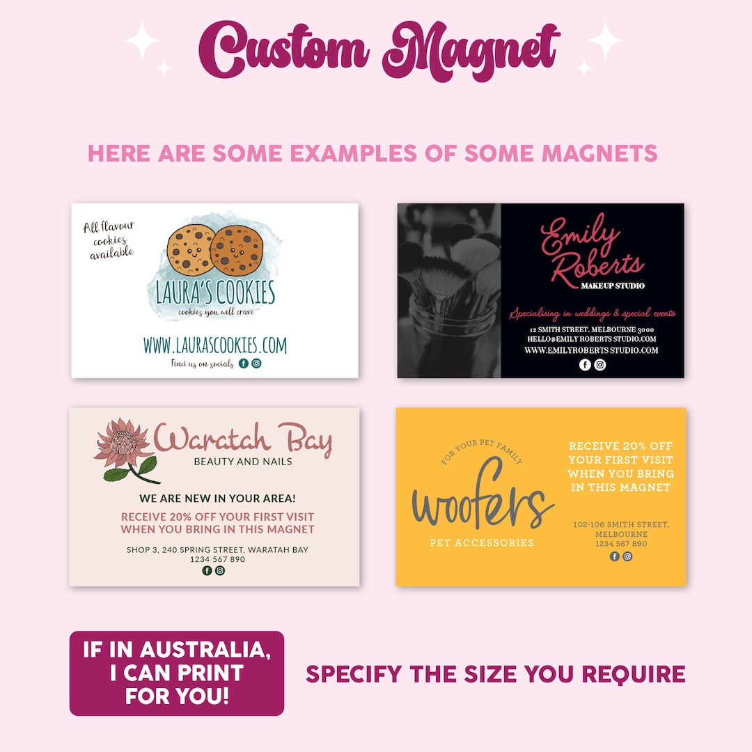 Custom Business Magnet Design Fridge Magnet Custom Designed Magnet ...