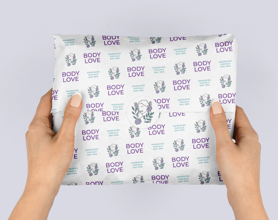 Custom Logo Pattern Brand Pattern Tissue Paper Design Tissue Paper ...