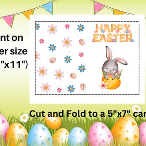 Printable Easter Card, Printable Card, Download, Digital Easter Card ...
