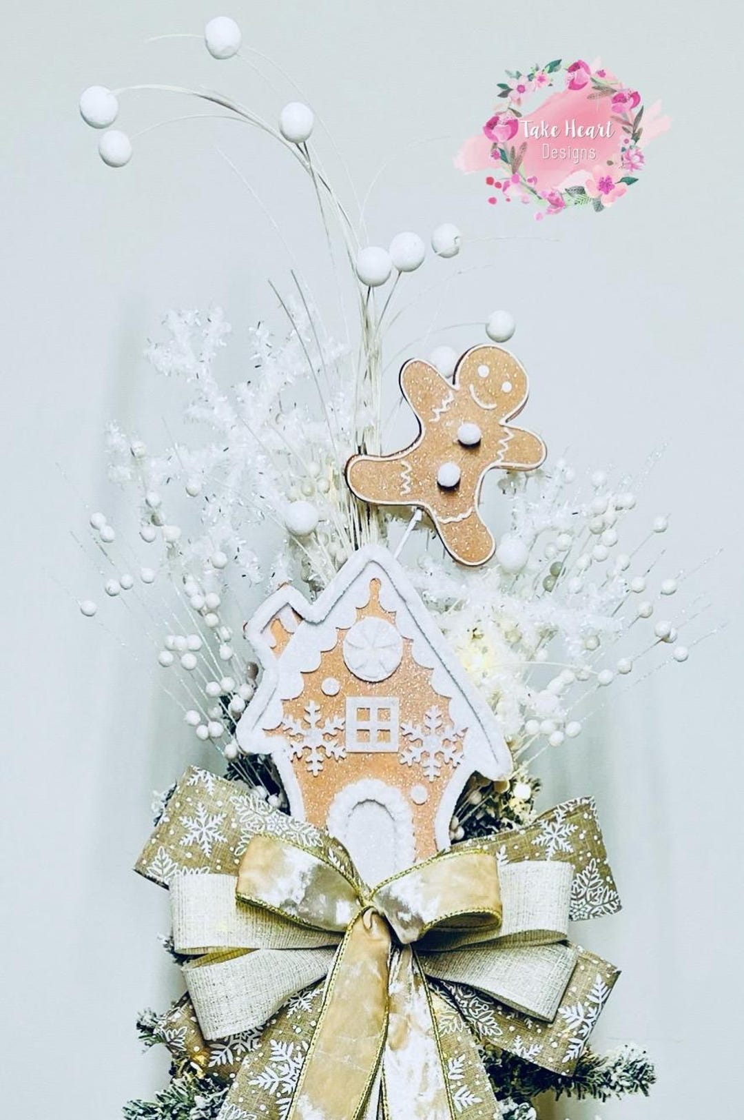 Gingerbread Tree Topper,christmas Tree Topper, Christmas Tree Topper ...