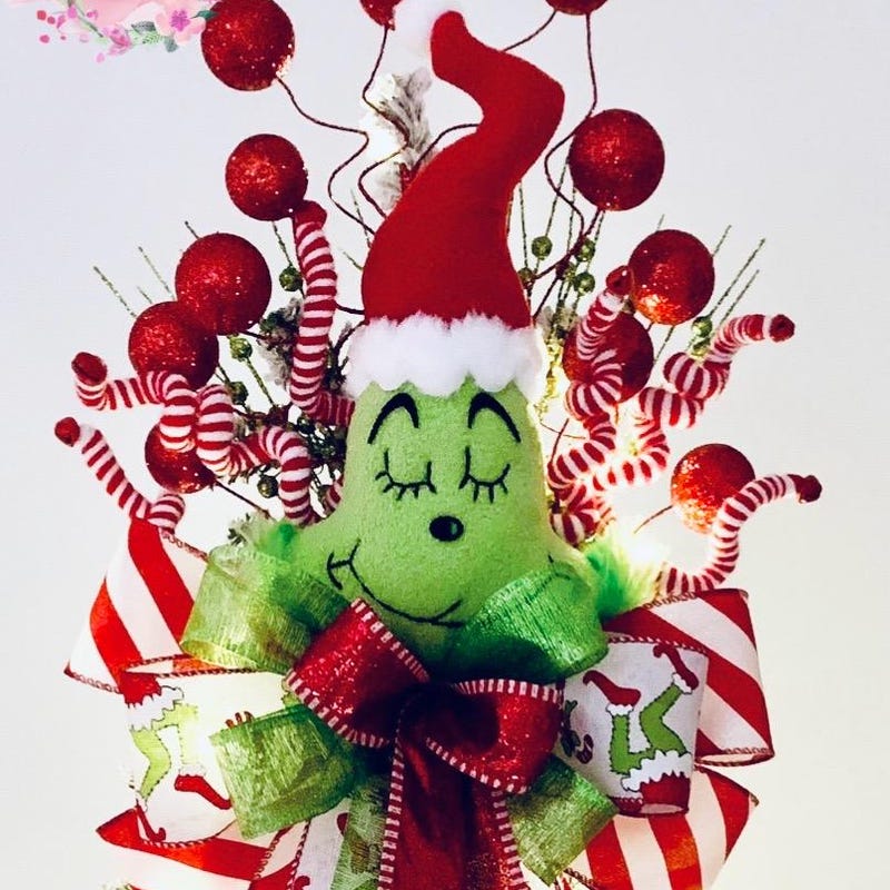 Grinch Tree Toppers - Etsy