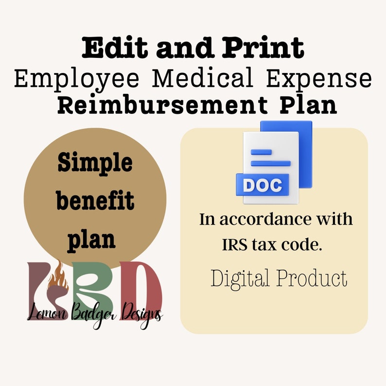 Medical Expense Reimbursement Plan for Small Business, Emergency Family ...
