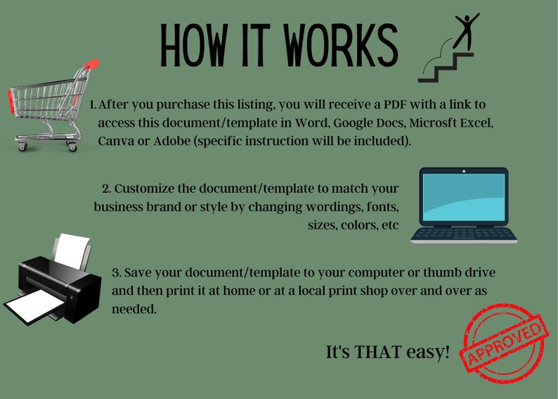 Cash Sheet Simple PDF or Excel Cash Box Insert Cash Reconciliation Form ...